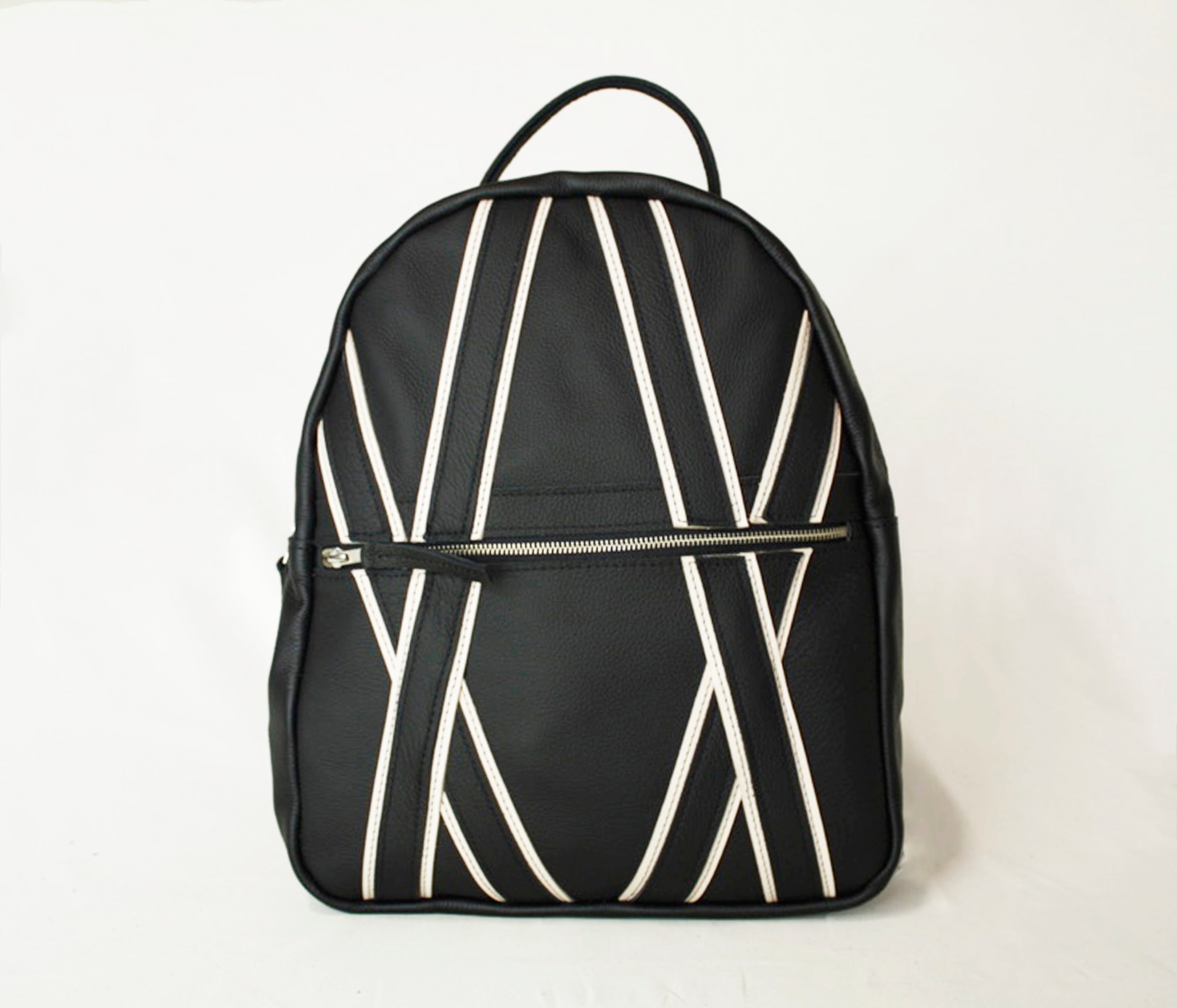 Kingsley - Black Leather Backpack – Ian James