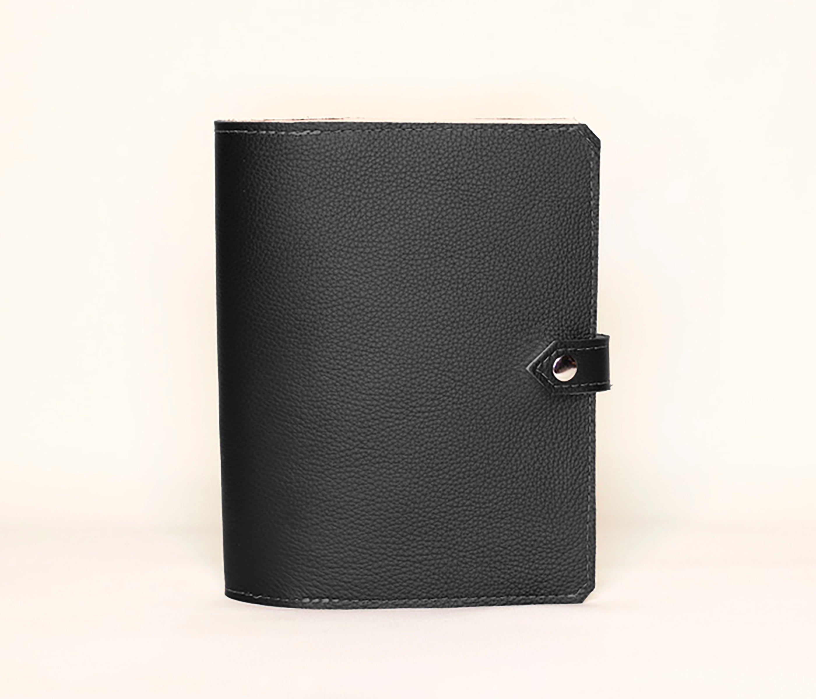 Leather Notebook Cover - Black – Ian James